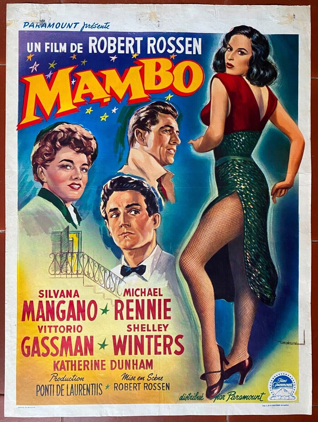 Original Cinema Poster MAMBO Vittorio Gassman SILVANA MANGANO Michael ...