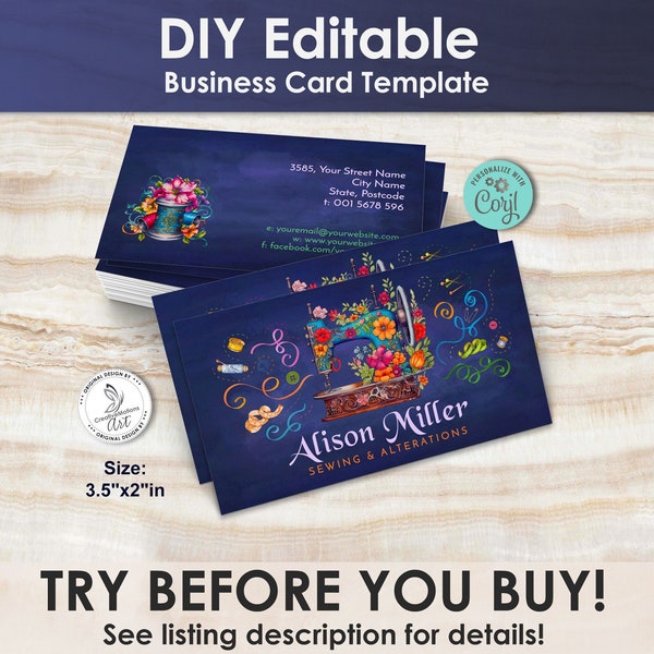 Tailor Business Card - Etsy