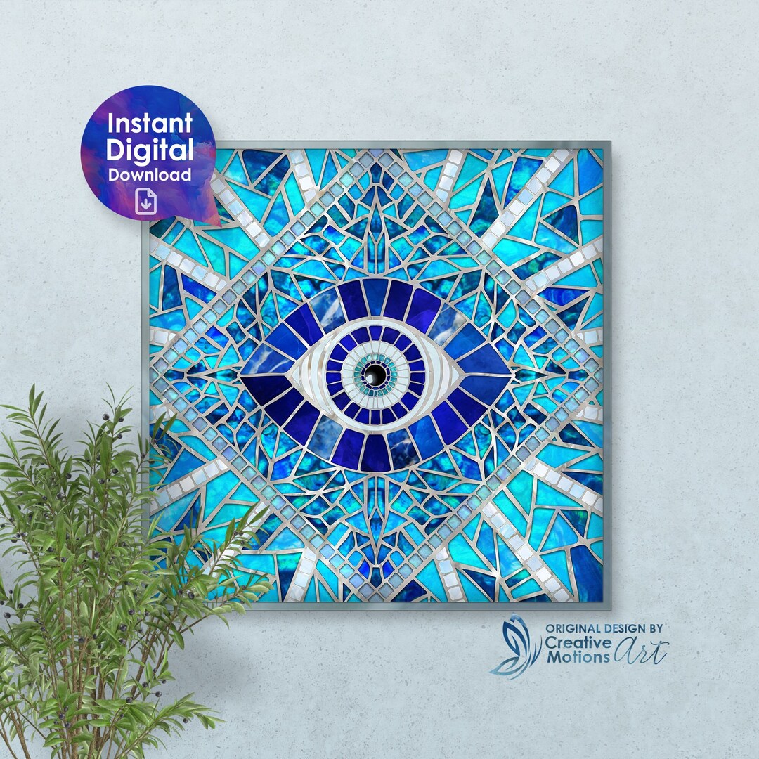 Evil Eye Amulet Printable Wall Art, Digital Download Poster. Nazar ...