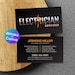 Electrician Business Card Template | Editable Canva Design for ...