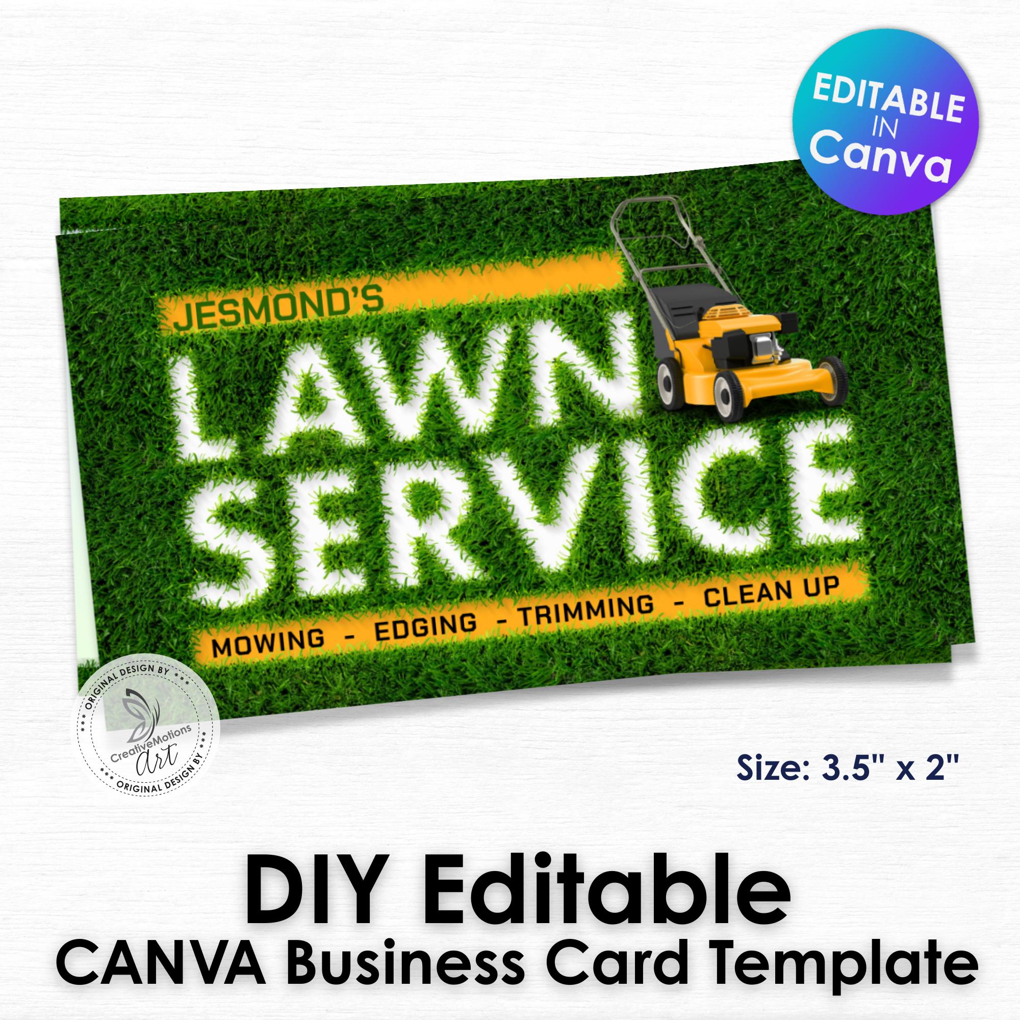Lawn Care Business Card Templates