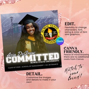 College Decision Day Flyer, Graduation, HBCU, PWI, Social Media College ...