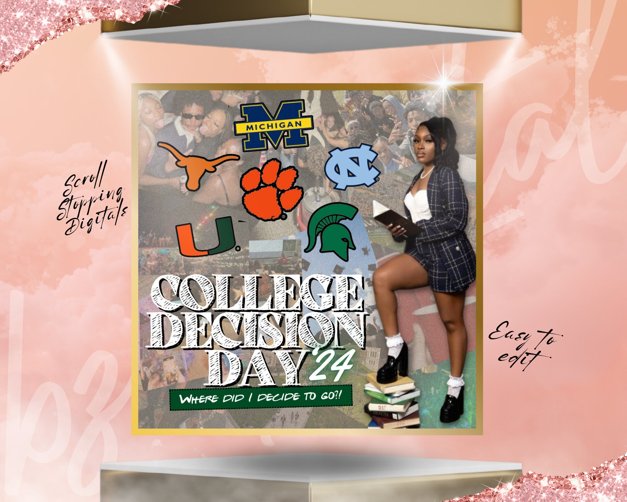 College Decision Day Flyer, Graduation, HBCU, PWI, Social Media College ...