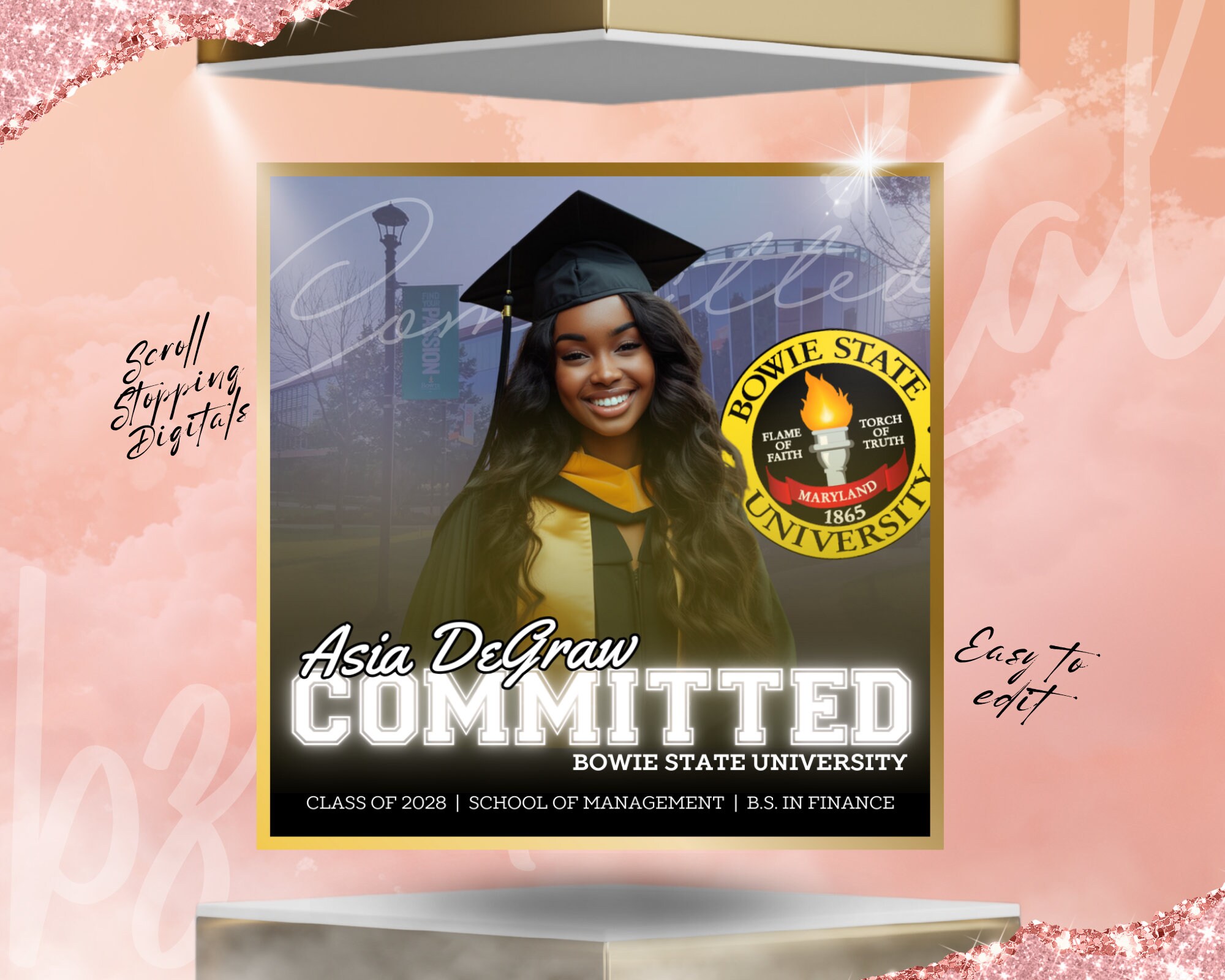 College Decision Day Flyer, Graduation, HBCU, PWI, Social Media College ...