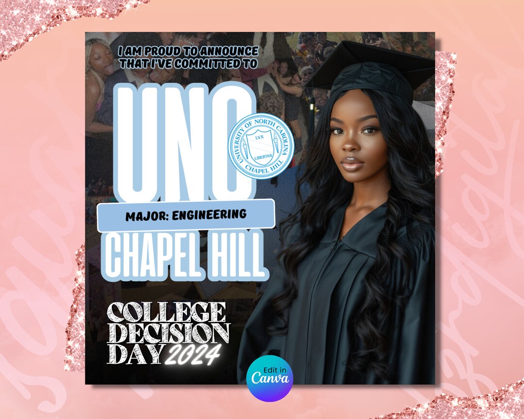 College Decision Day Flyer, Senior Graduation, HBCU, PWI, Social Media ...