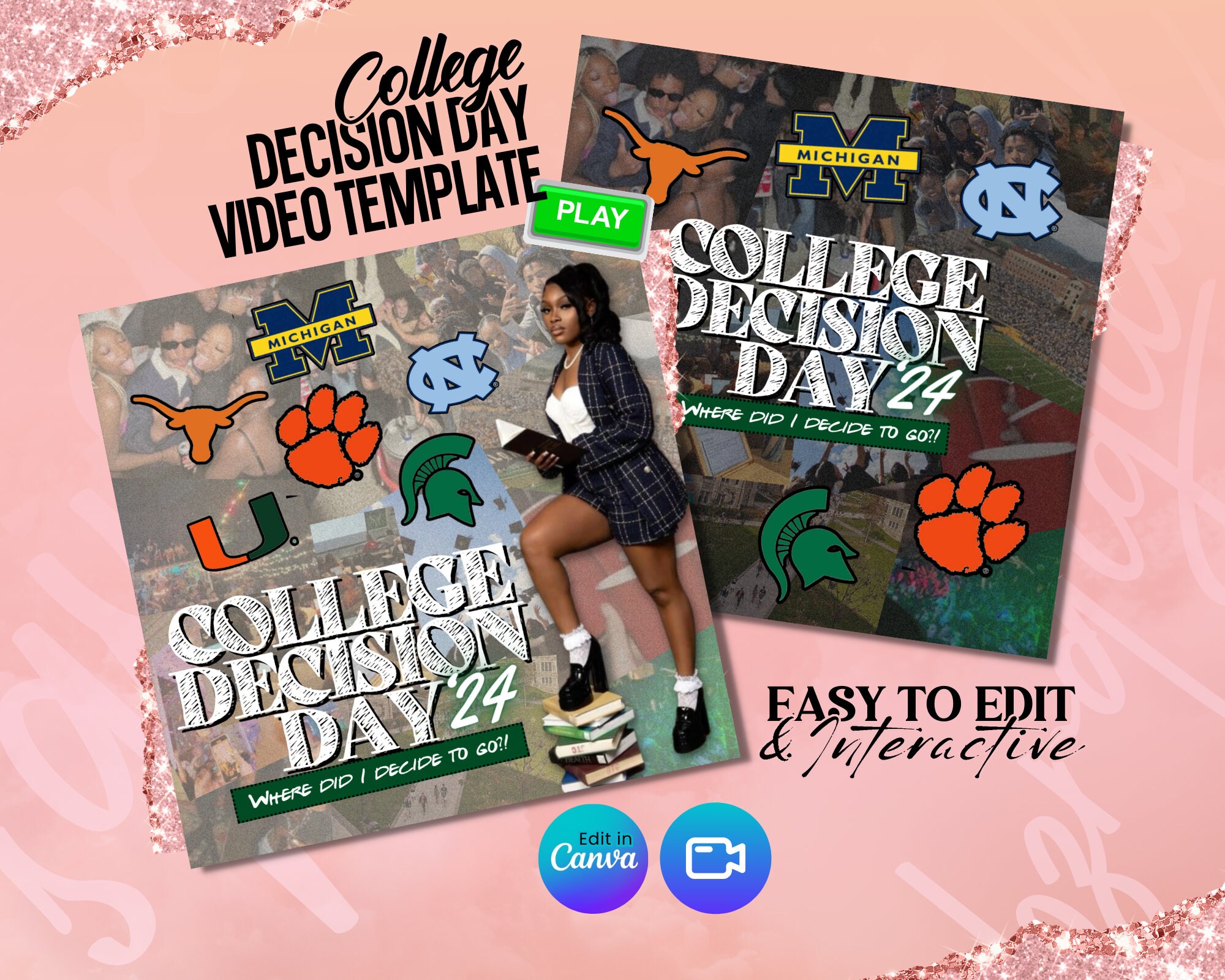 College Decision Day Flyer, Graduation, HBCU, PWI, Social Media College ...