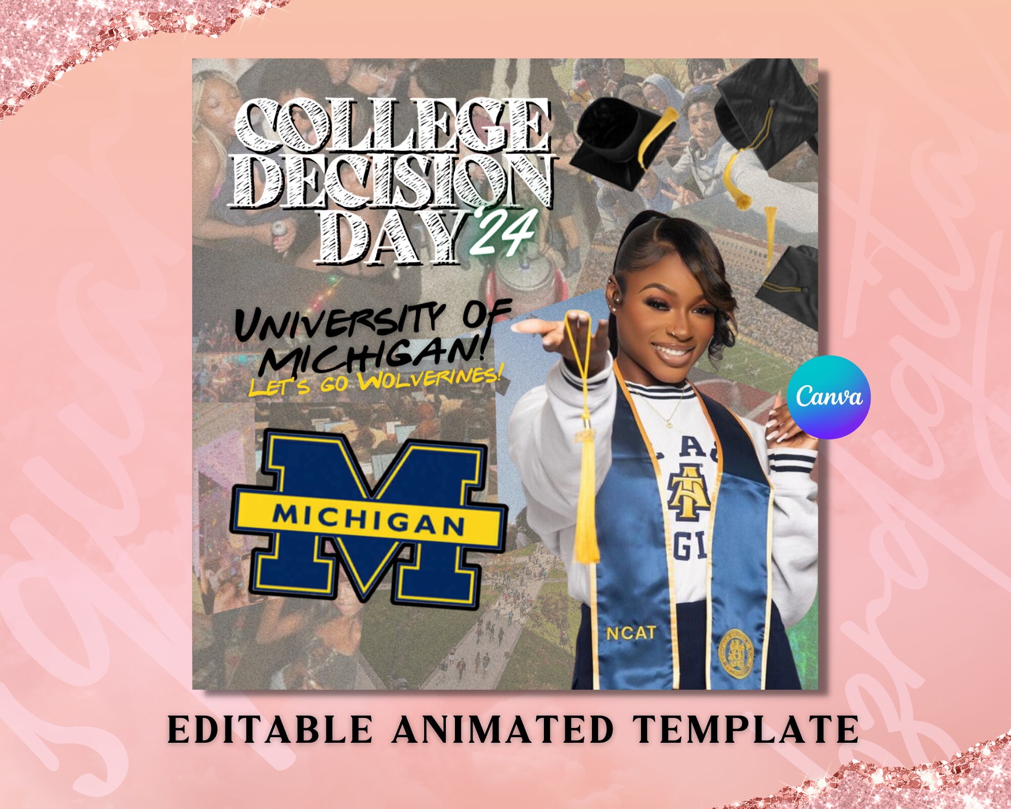 College Decision Day Flyer, Graduation, HBCU, PWI, Social Media College ...