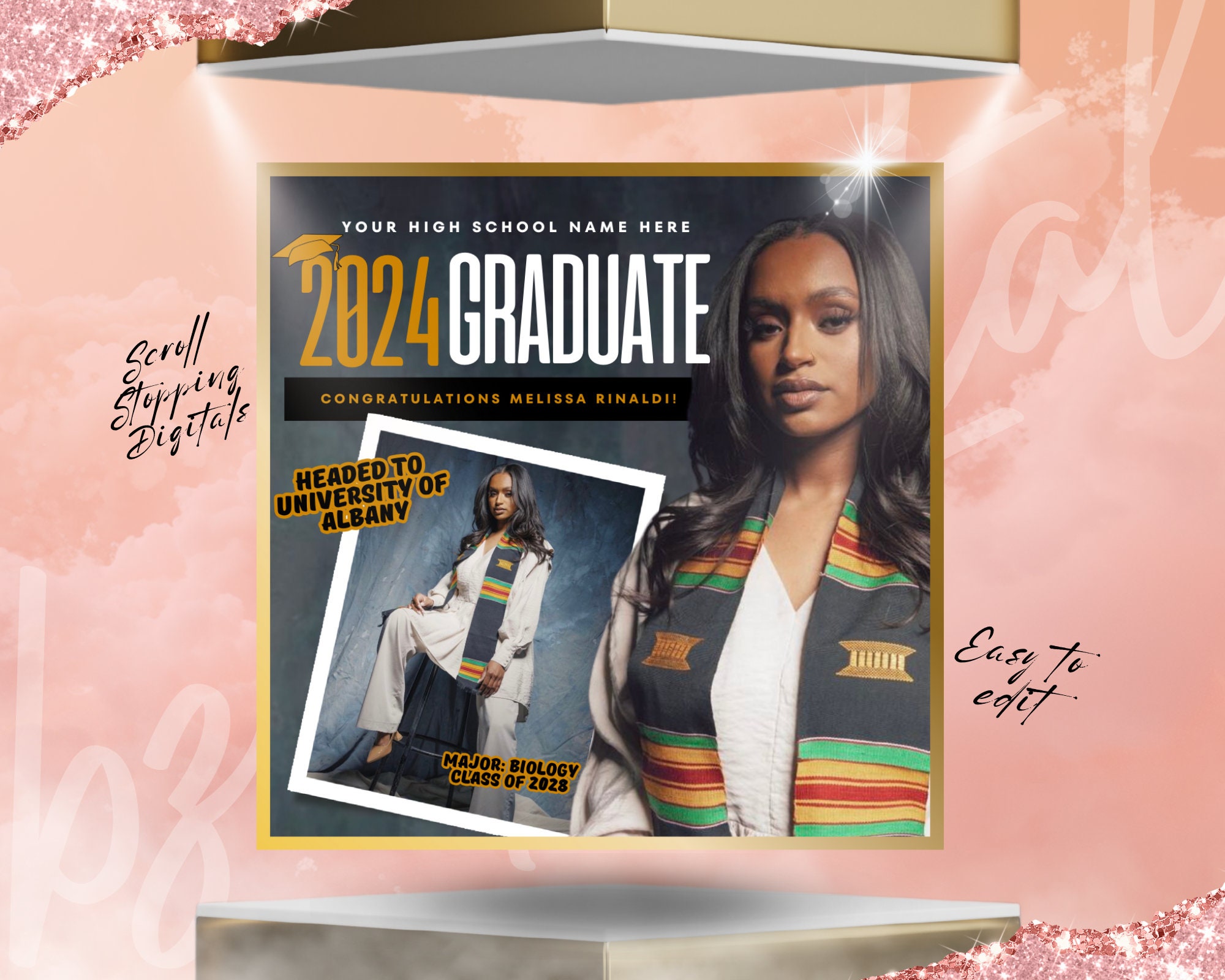 Graduation Flyer, Graduation Party, Graduation Invitation, Congrats to ...