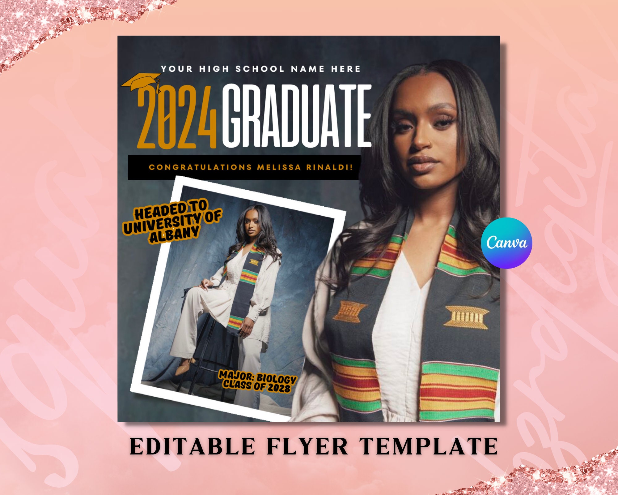 Graduation Flyer, Graduation Party, Graduation Invitation, Congrats to ...