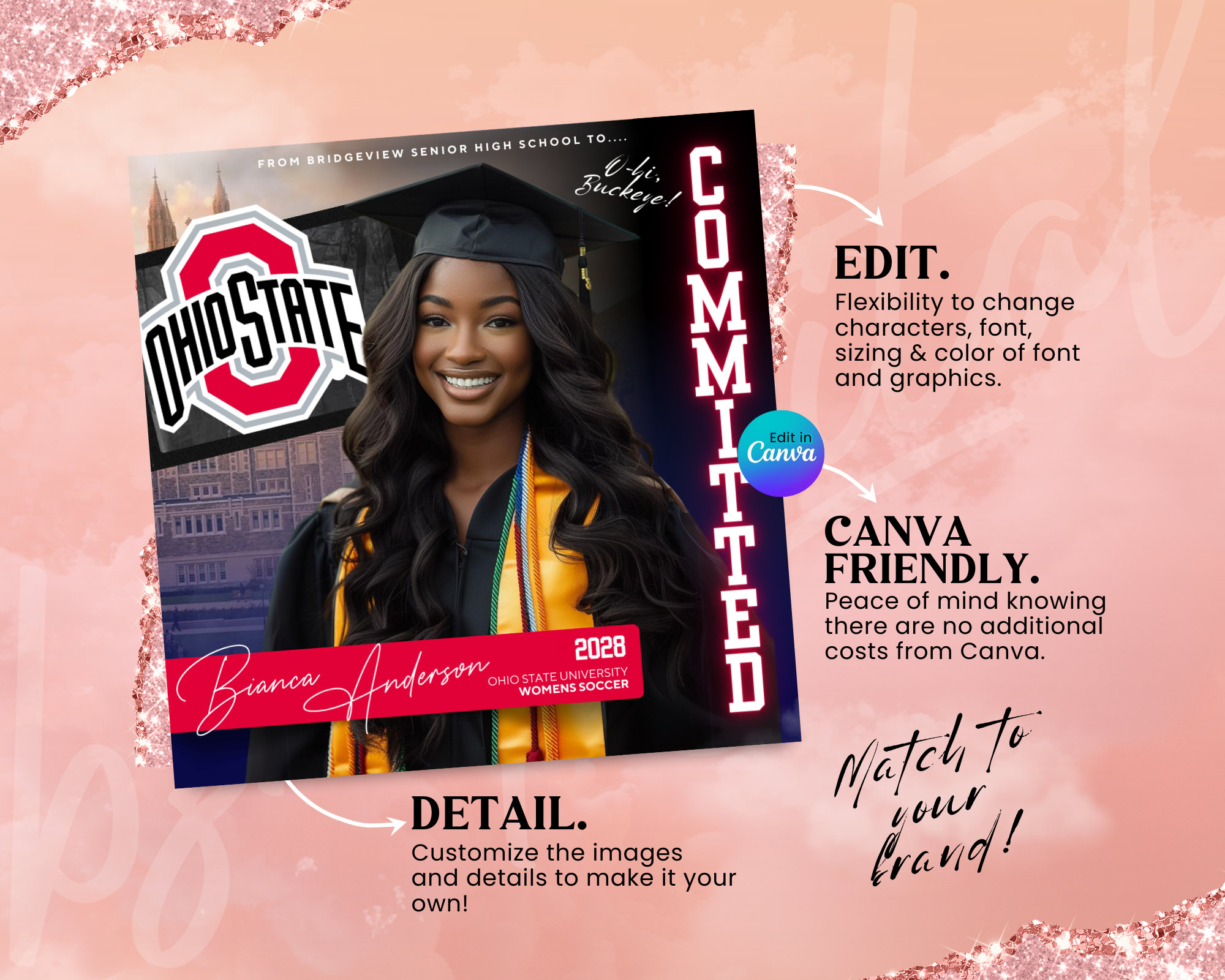 College Decision Day Flyer, Graduation, HBCU, PWI, Social Media College ...