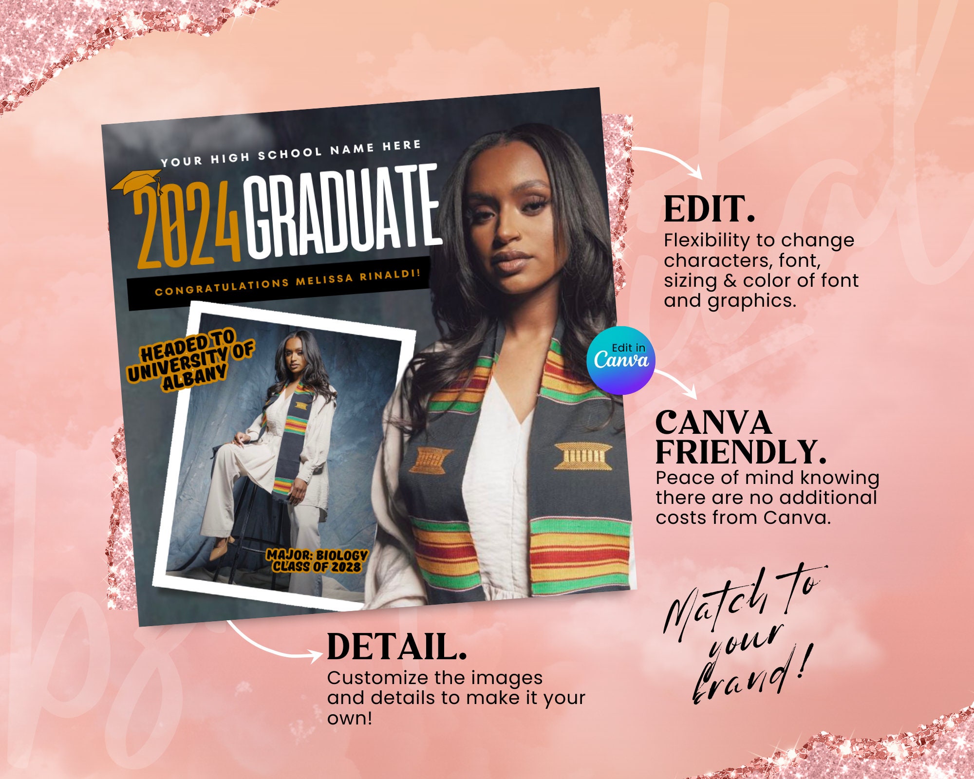 Graduation Flyer, Graduation Party, Graduation Invitation, Congrats to ...
