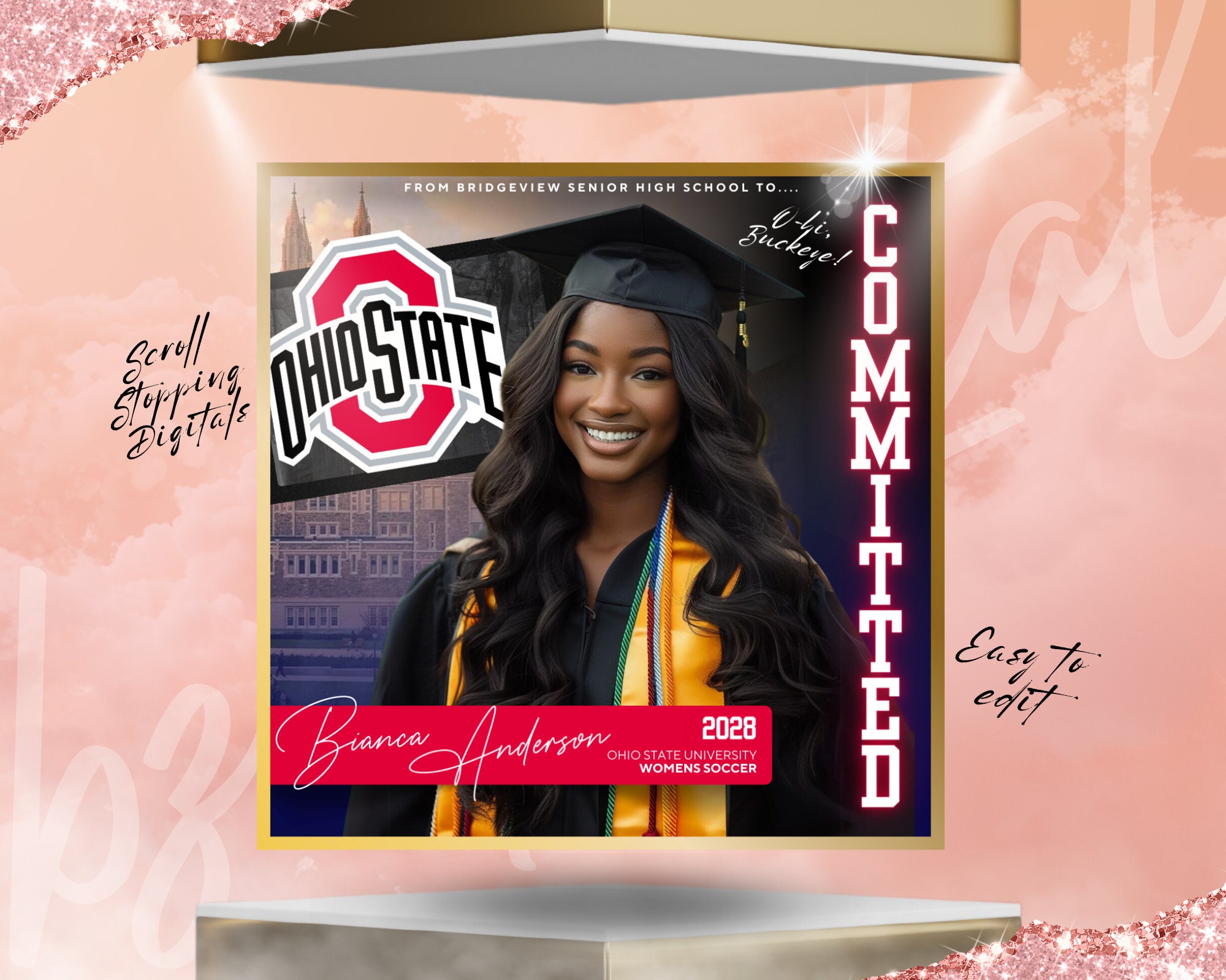 College Decision Day Flyer, Graduation, HBCU, PWI, Social Media College ...