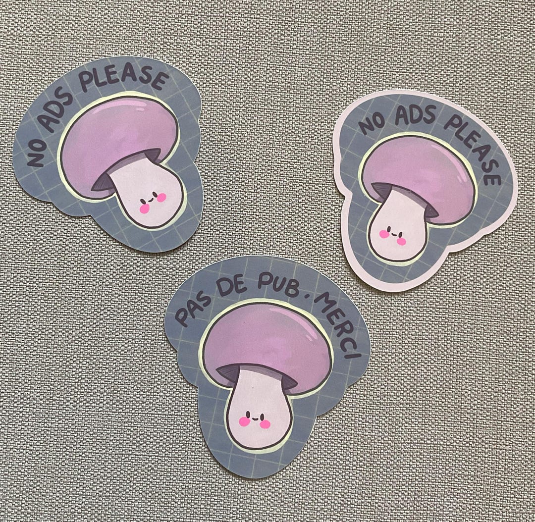 No Ads Please Sticker for Mailbox - Etsy