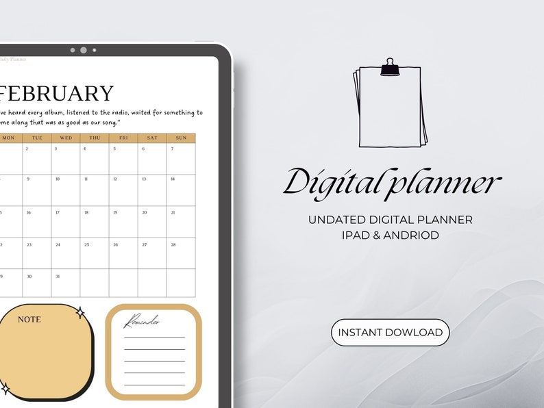 Taylor Swift Eras Inspired Planner Digital Self Care Planner Undated ...