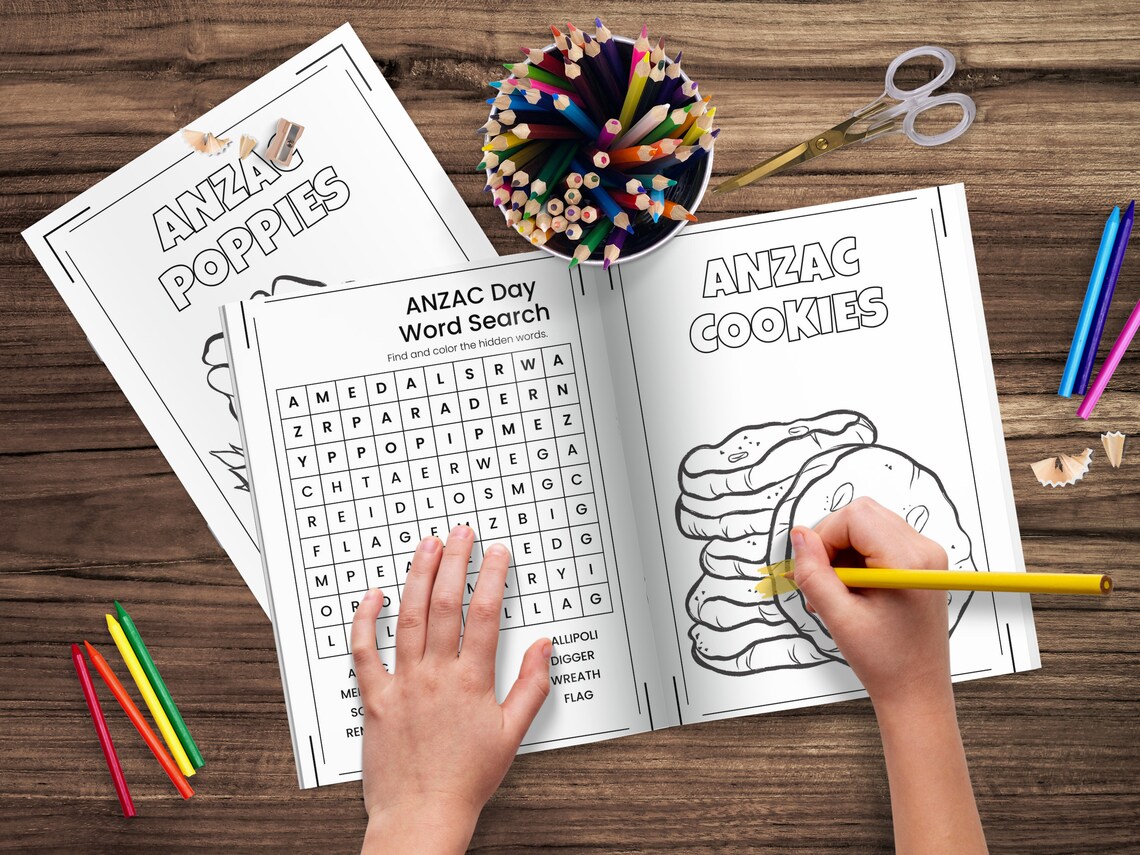 Anzac Day Coloring Pages for Kids, Anzac Day Activity Pack, Anzac Day ...