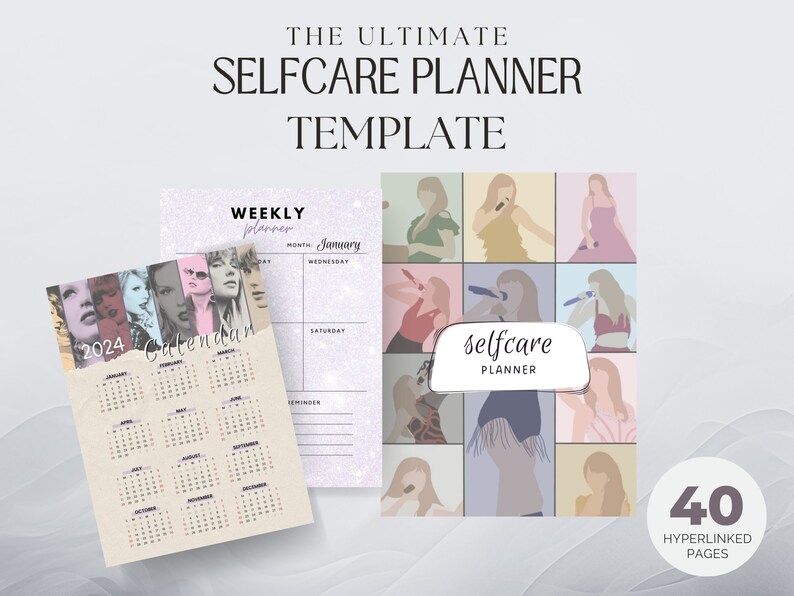 Taylor Swift Eras Inspired Planner Digital Self Care Planner Undated ...