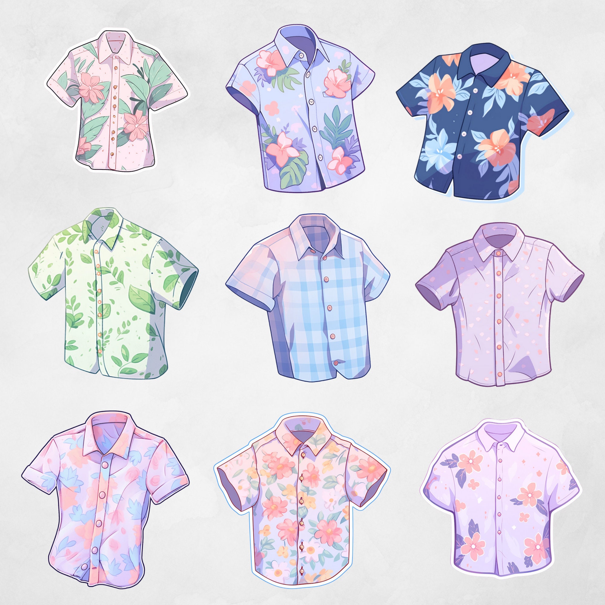 Graphic Button up Male Shirt Clip Art, Funky Shirts Dress up Commercial ...