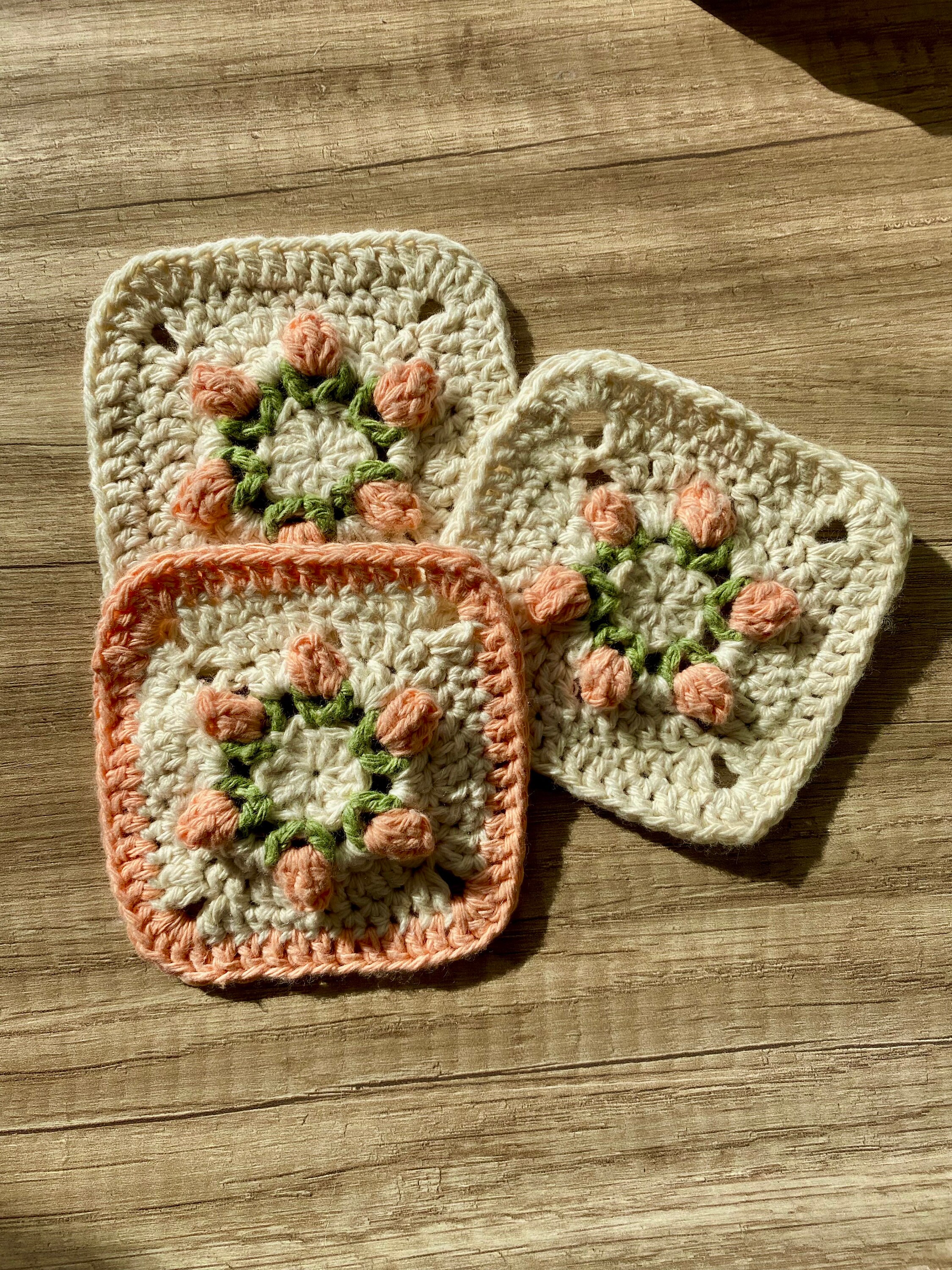 Tulip Granny Square Pattern , Crochet Granny Square , PDF, Crochet ...