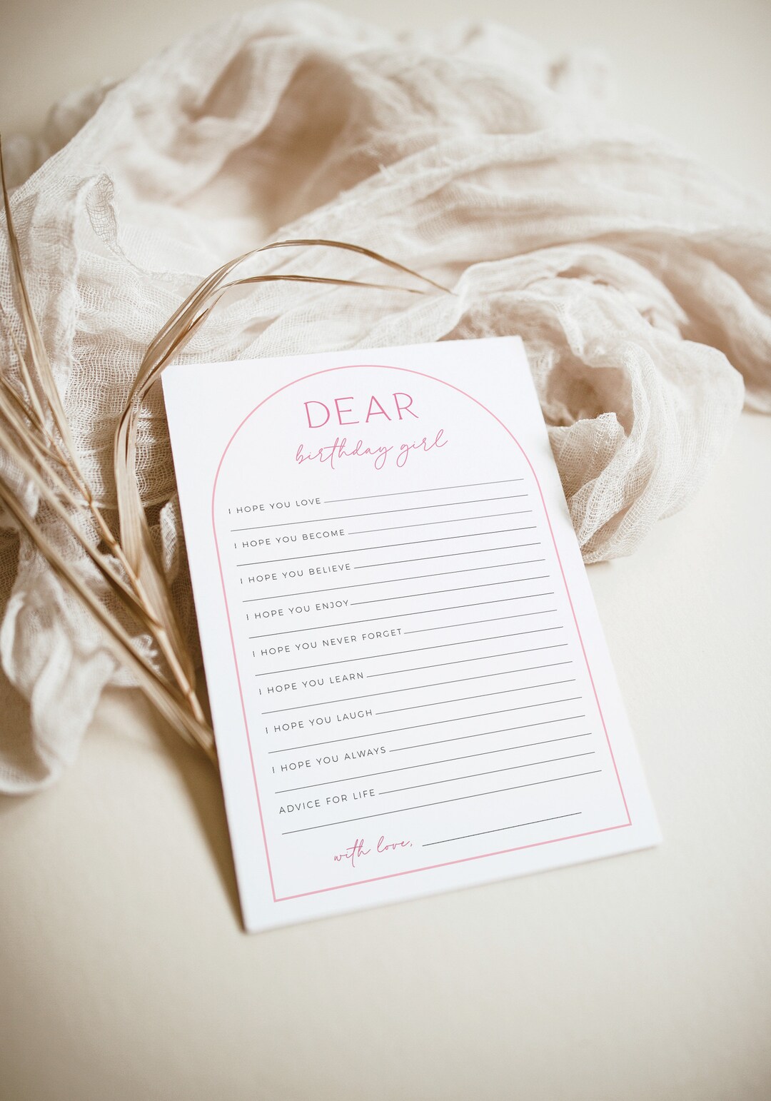 Dear Birthday Girl Adult Birthday Party Game Card,birthday Adult Any ...