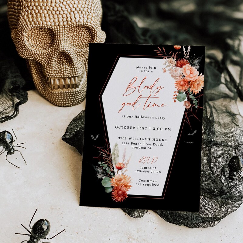 Coffin Invitation - Etsy Australia