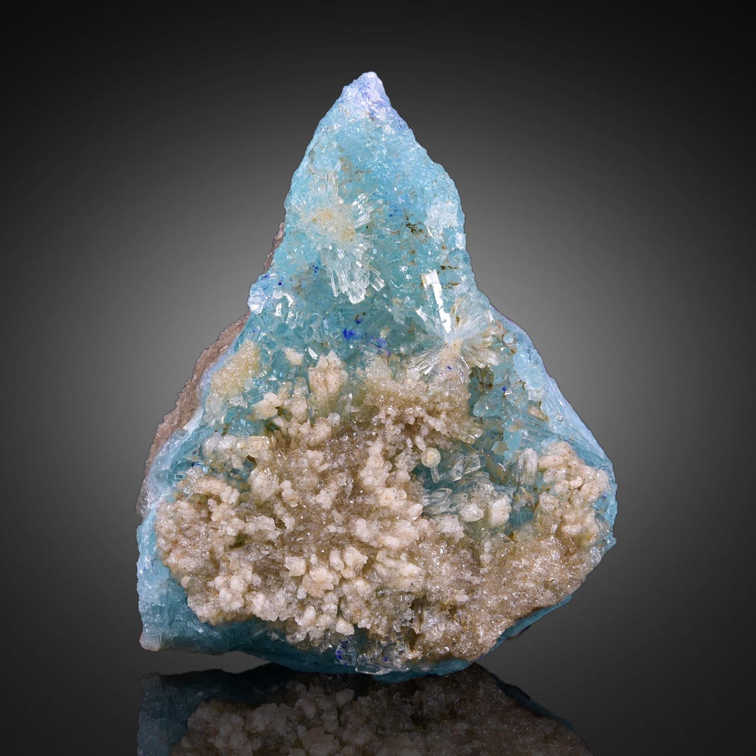 Blue ARAGONITE ,lustrous ARAGONITE, 28 Gram Most Beautiful Natural Full ...