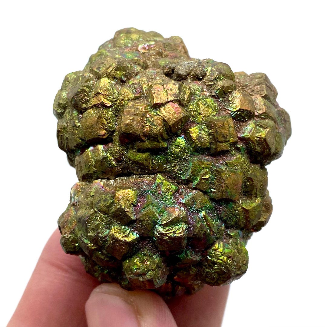 Rainbow Pyrite Marcasite Specimen, Unique Mineral Collectible, Pakistan ...