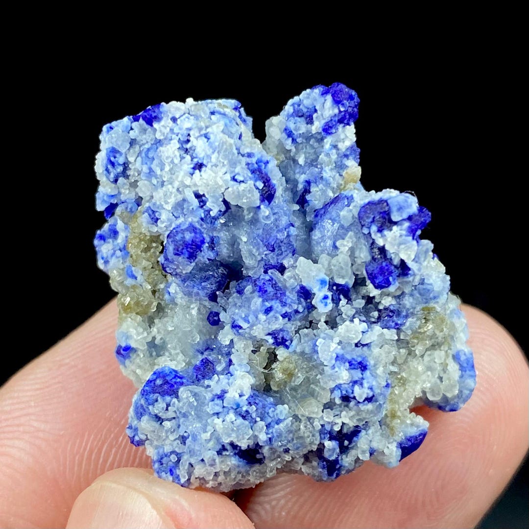 Royal Blue Lazurite Healing Crystal Specimen: Marcasite Accents ...