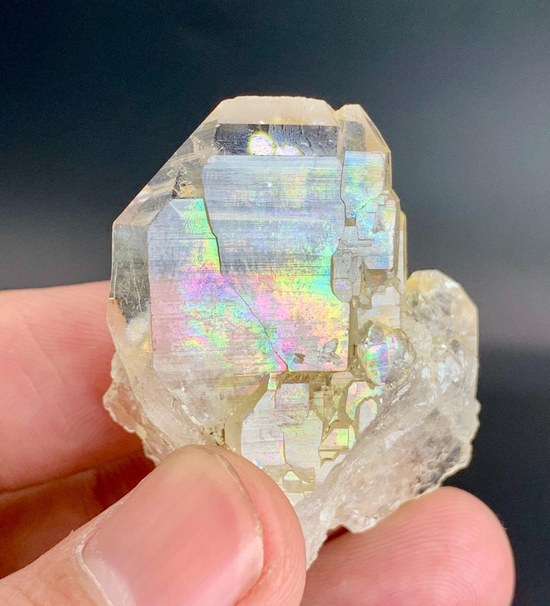 109 Carat Most Beautiful Natural YELLOW RAINBOW QUARTZ Crystal From ...