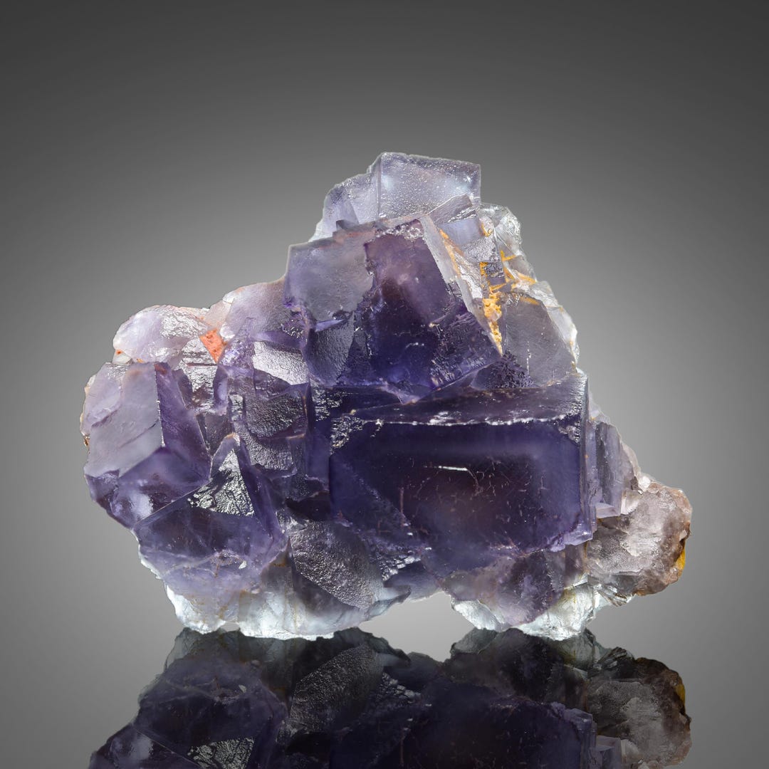 60 Gram Most Beautiful Unique Shape Natural Cubic Phantom Blue FLUORITE ...