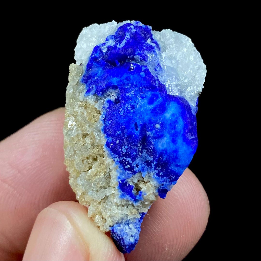 Royal Blue Lazurite Healing Crystal Specimen: Accents, Afghanistan 55 ...