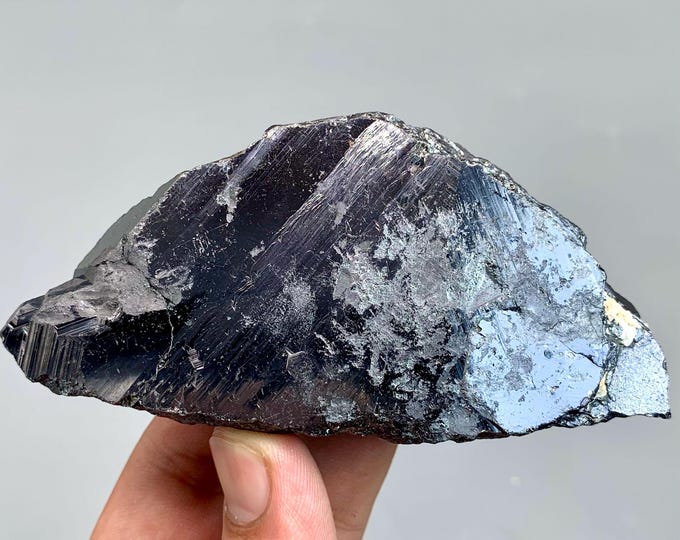 Lustrous Ilmenite Crystal 293g Natural Unique Shape Mineral Specimen ...