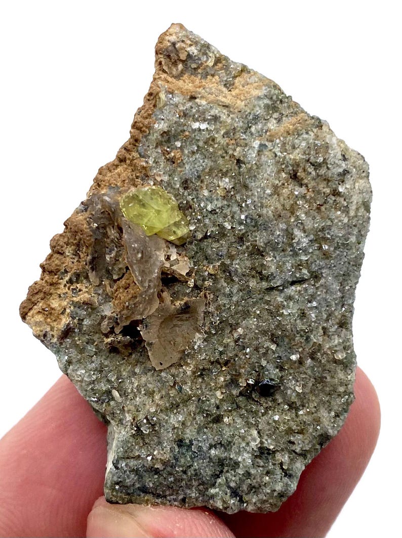 Natural Titanite Sphene Crystal – 79 Carat Gemstone Specimen, Pakistan ...