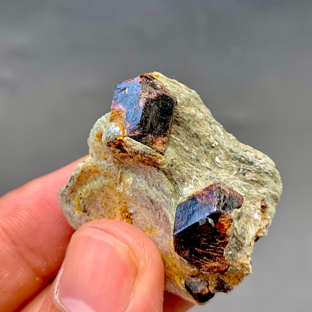 Natural Almandine Garnet Specimen 25g - Rare Deep Red Crystal From ...