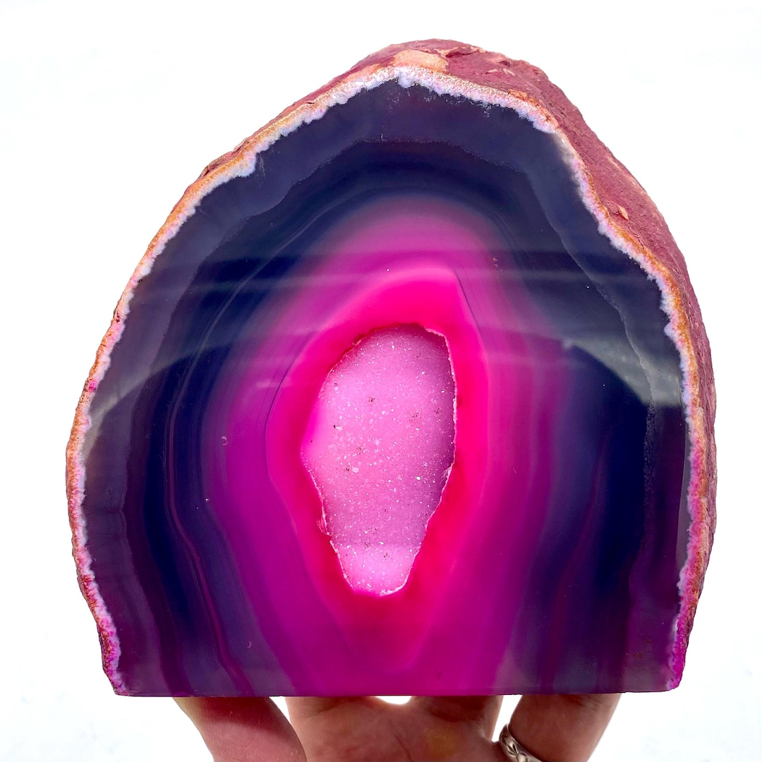1648 Gram Beautiful Pink Dyed Agate Specimen for Healing and Meditation ...