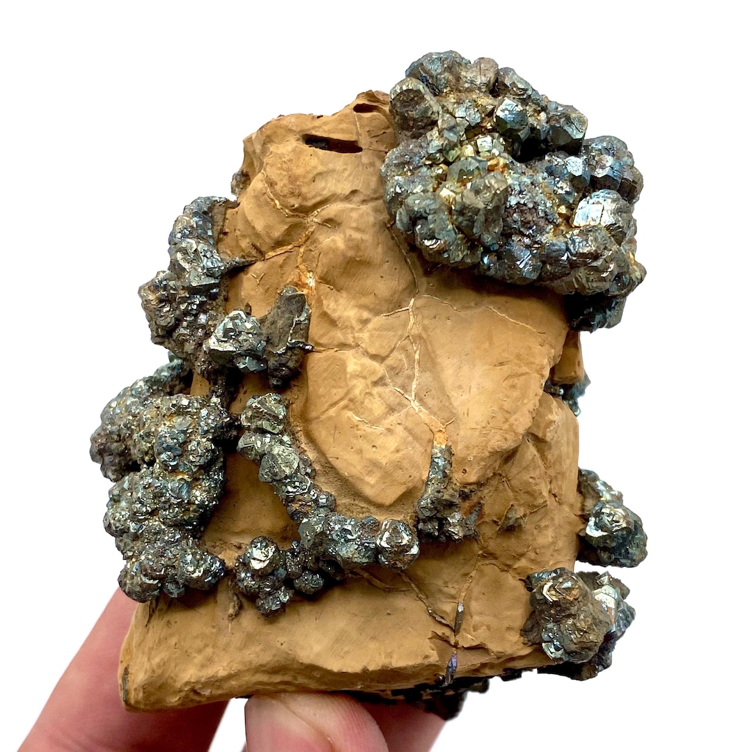 Pyrite Marcasite Specimen 256g Natural Unique Crystal Cluster From ...