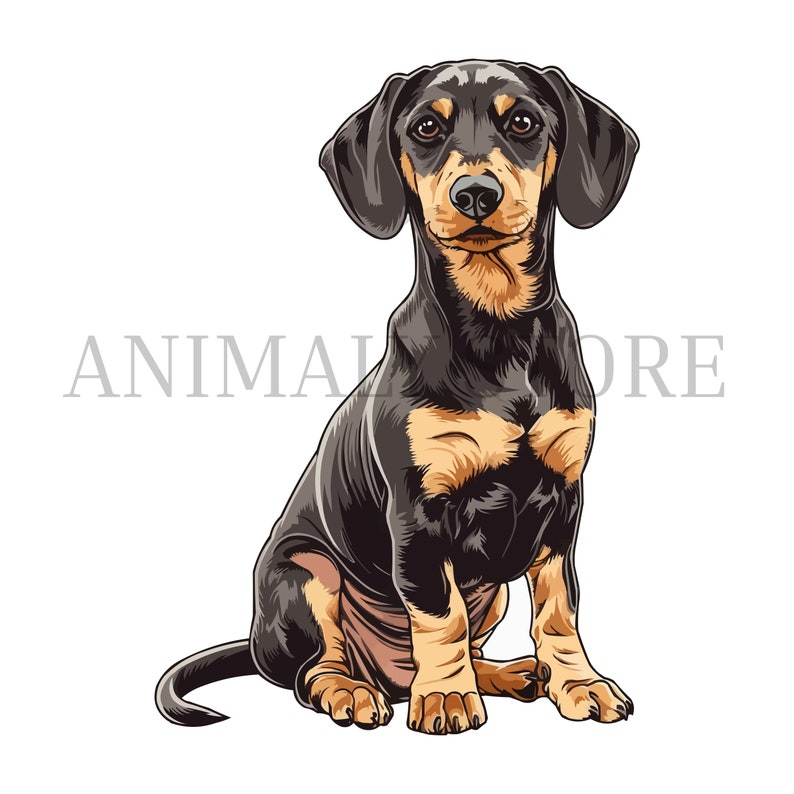 Dachshund SVG Png Bundle, Wiener Dog SVG Sitting Dachshund Clipart ...