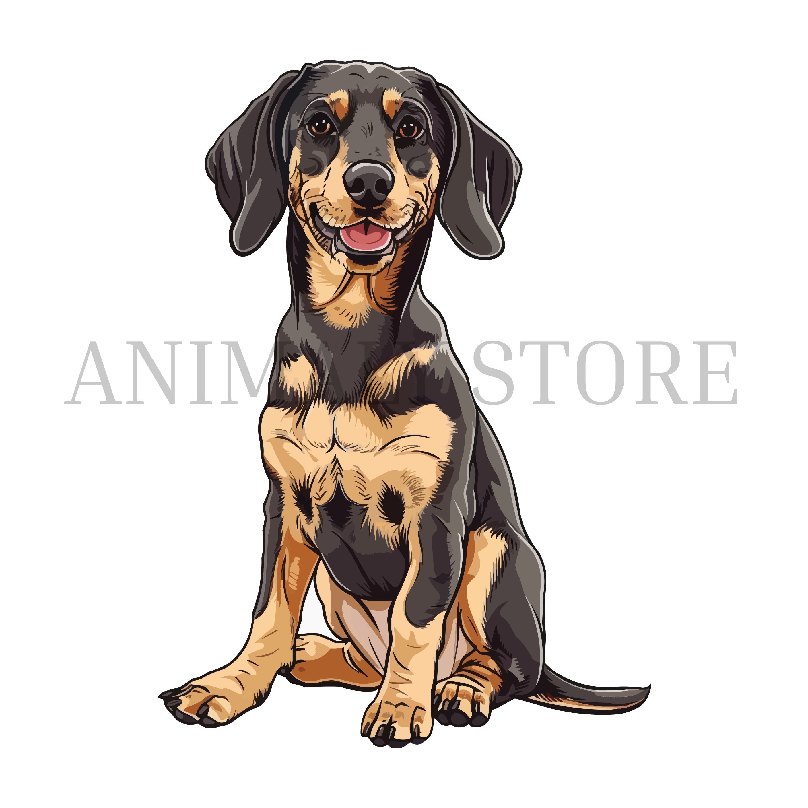Dachshund SVG Png Bundle, Wiener Dog SVG Sitting Dachshund Clipart ...