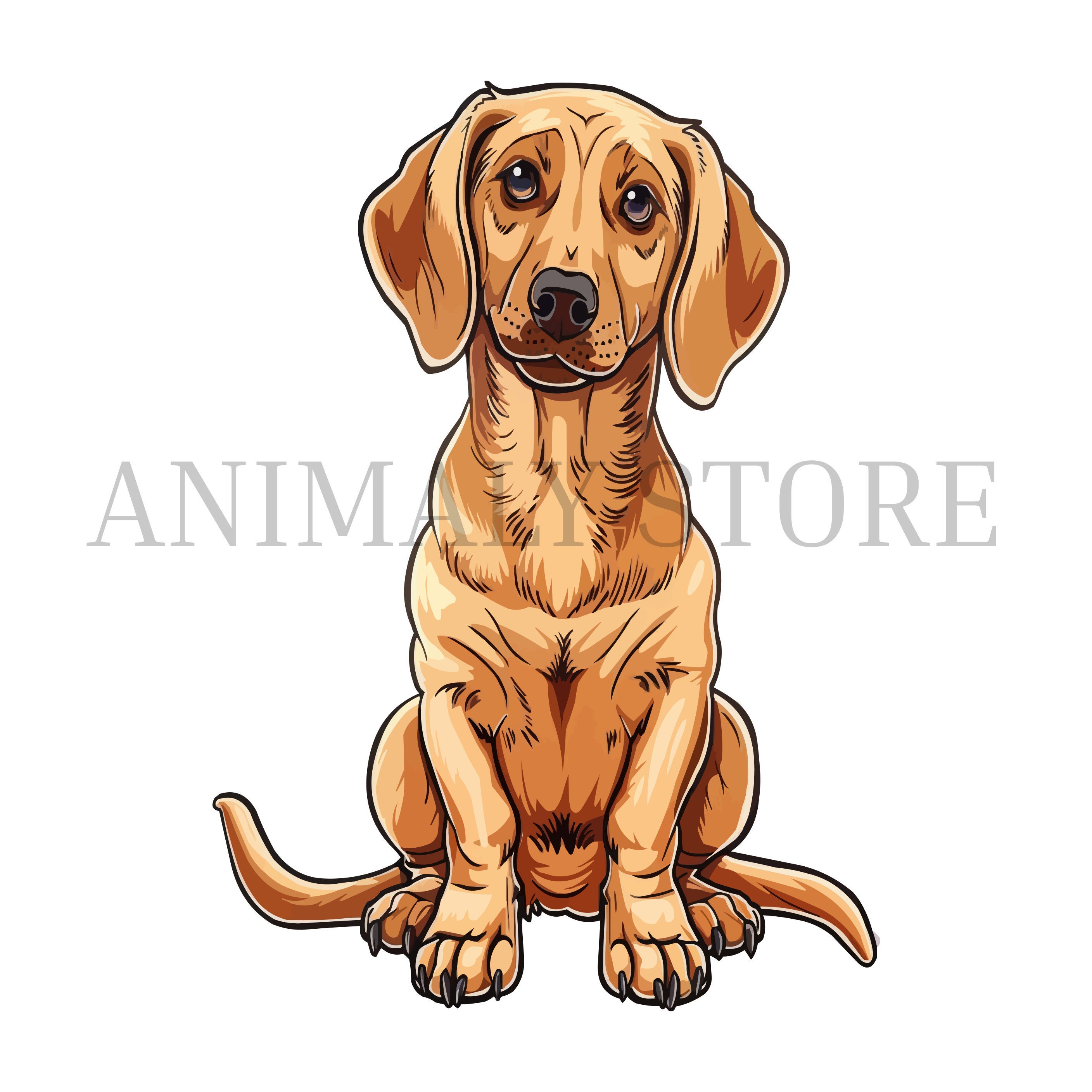Dachshund SVG Png Bundle, Wiener Dog SVG Sitting Dachshund Clipart ...