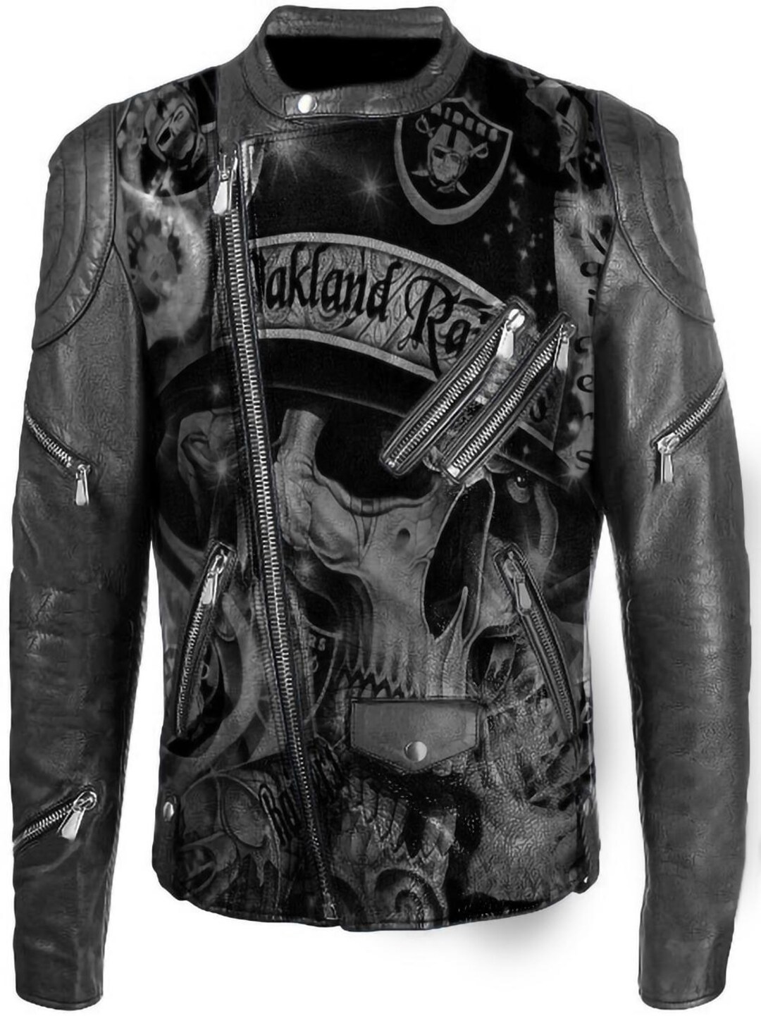 Handcrafted Premium Leather Moto Jacket, Gothic Punk Fashion With ...