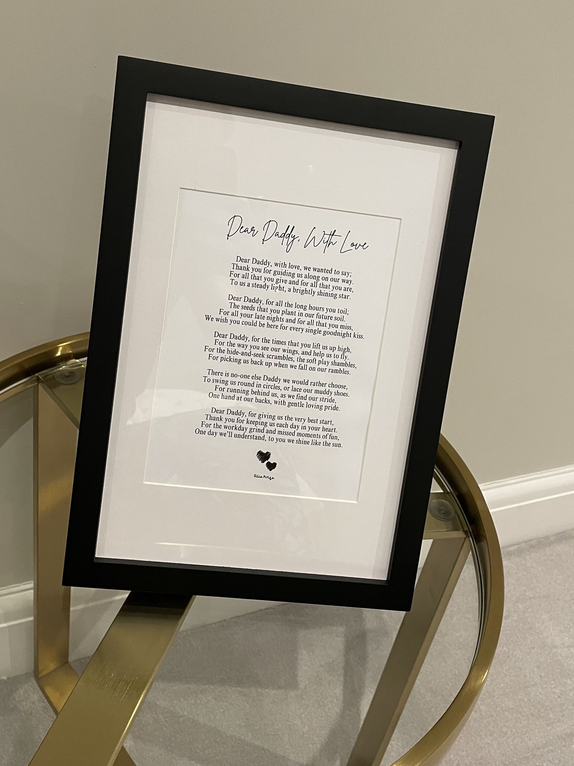 Dear Daddy With Love, Father’s Day, Poem for Dad, Fatherhood Poem ...