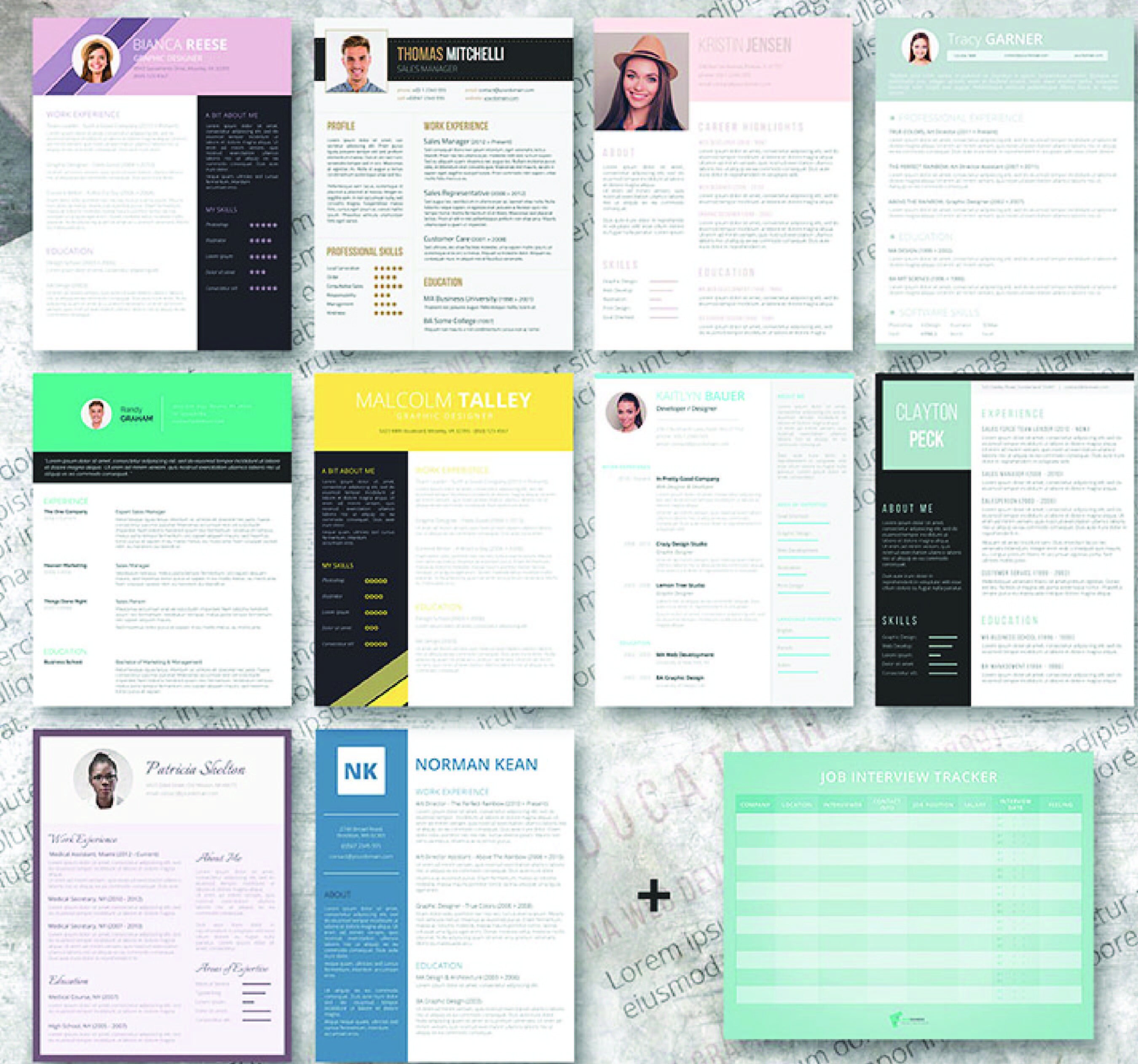 Resume Template, Modern Resume Template With Photo, Resume Template ...