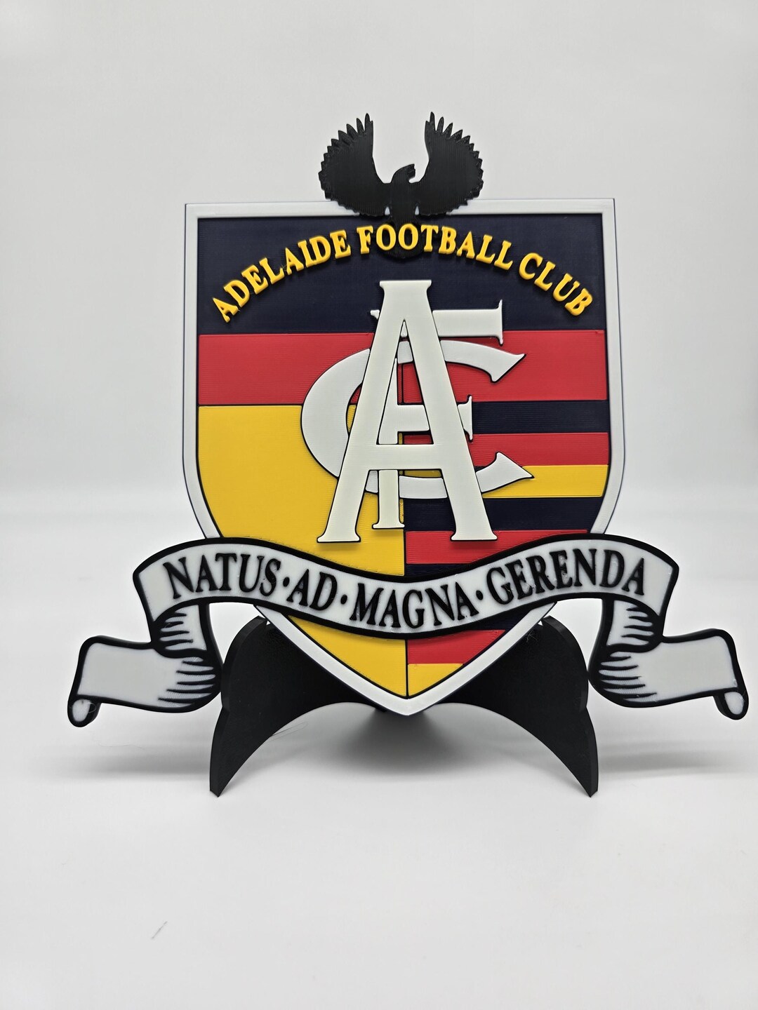 AFL Adelaide Crows 1990s Vintage Crest Logo Plaque (23 Cm X 24) With ...