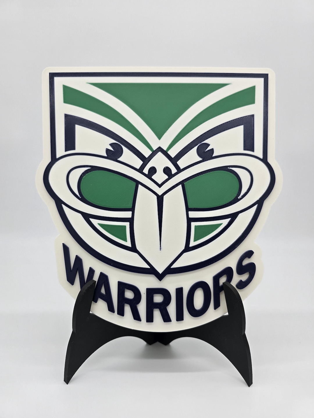 NRL New Zealand Warriors Logo Plaque (22 X 24 Cm) With Stand - Etsy