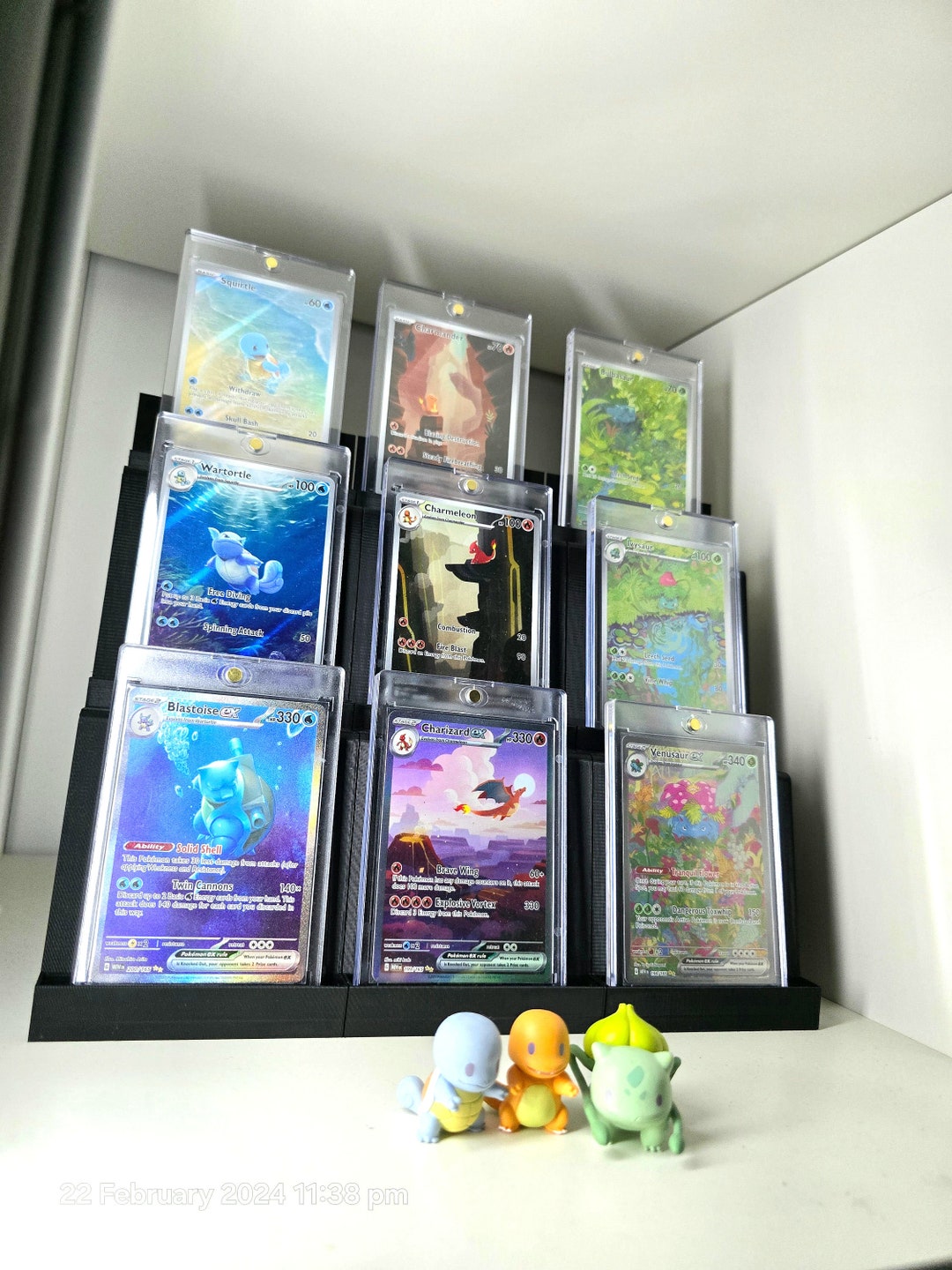 Pokemon or Sports Trading Card Display Stand (3 X 3) Three Linkable ...