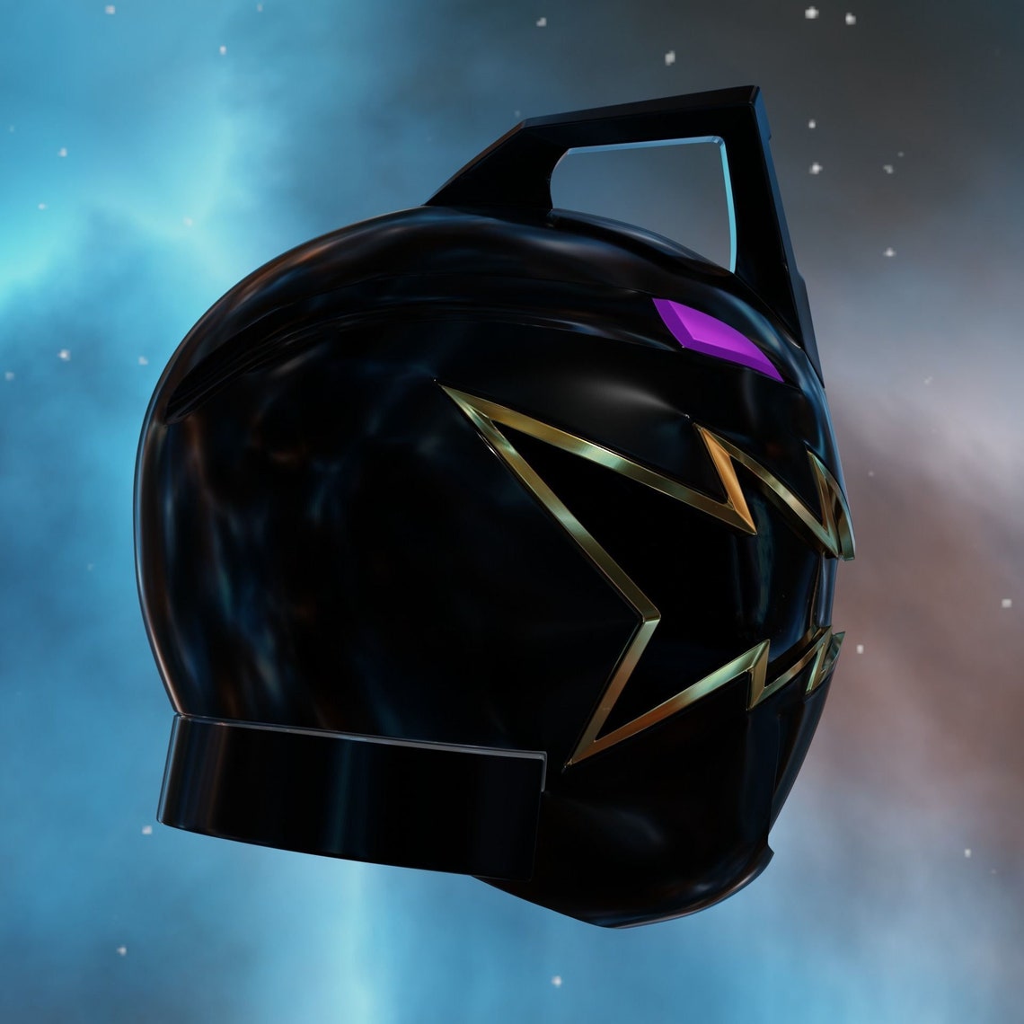Dino Thunder Black Ranger Helmet STL - Etsy