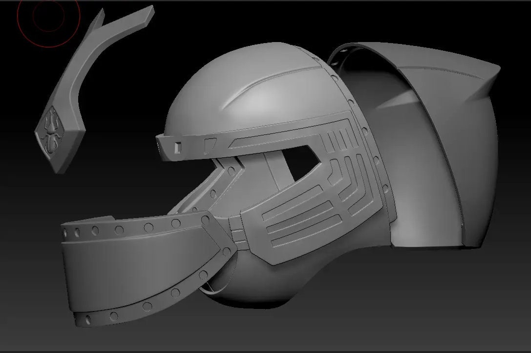 Crimson Thunder Ranger Helmet STL - Etsy