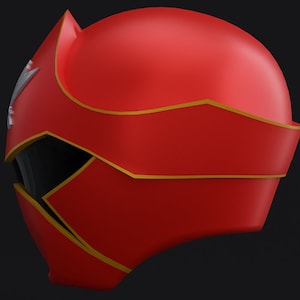 Gokai Red Ranger Helmet STL - Etsy