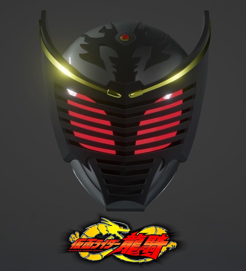 Kamen Rider Ryuki Helmet (STL) - Etsy