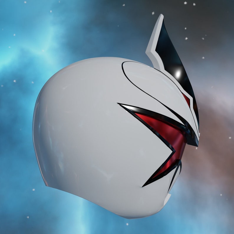 Dino Thunder White Ranger Helmet STL - Etsy