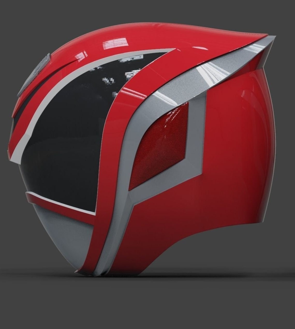 Power Rangers SPD Red Ranger Helmet STL - Etsy